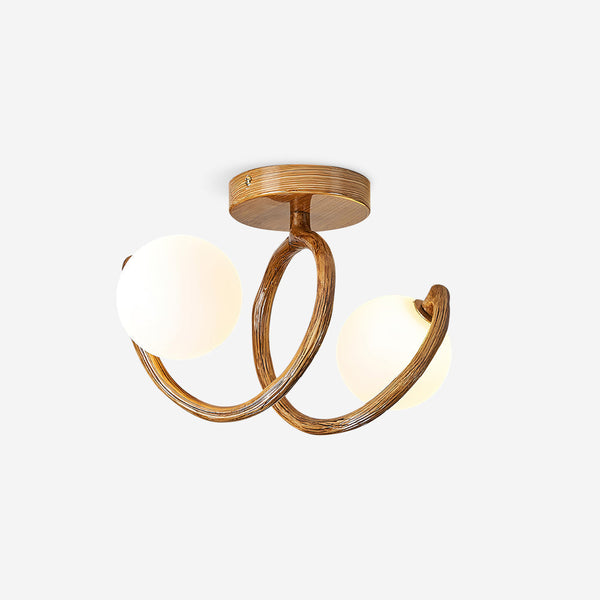 Ball Ceiling Light Wood Hallway Bedroom | Neutralighting